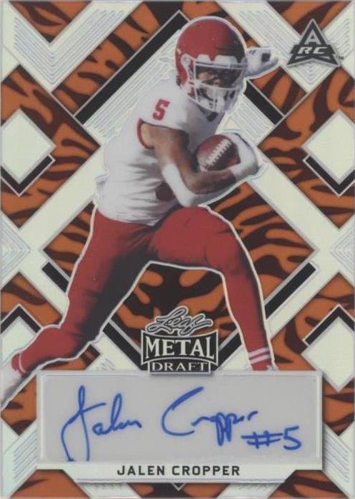 2022 Leaf Metal Draft - Jalen Cropper #BA-JC1 Tiger Prismatic /5 (AU ...