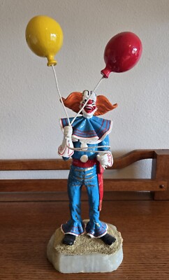 Ron Lee Bozo the Clown "For the Love of Balloons" 1985 #751 This piece ...