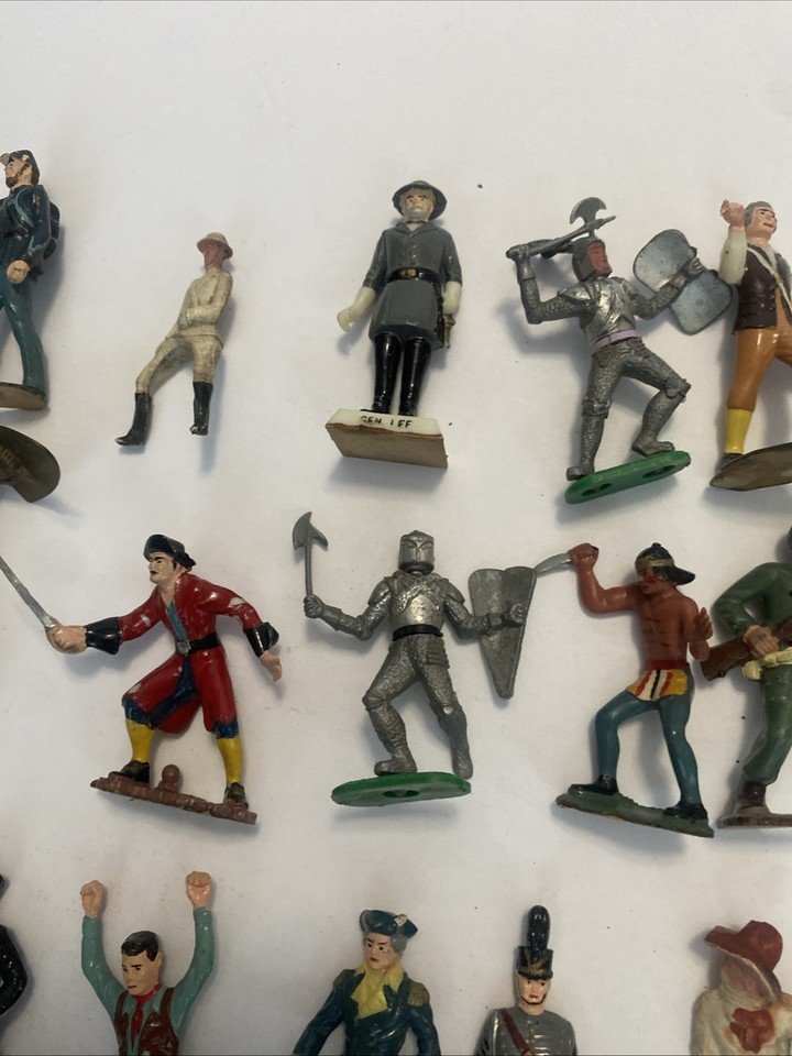 Marx Warriors of the World Plus Lot Plastic Figures Pirates Soldiers As ...