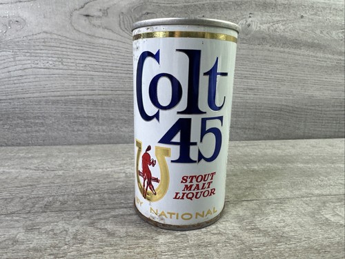 National Beer Colt 45 Stout Malt Liquor Empty Steel Can Man Cave | eBay