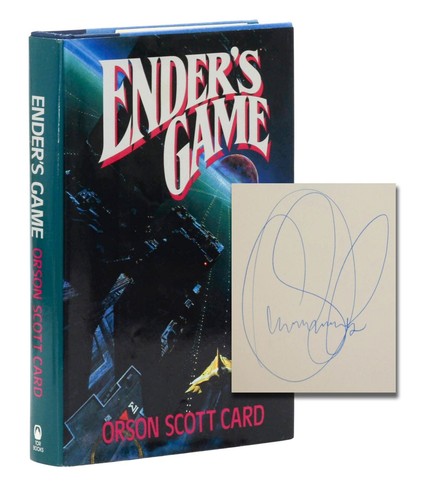 Ender's Game ~ SIGNED by ORSON SCOTT CARD ~ First Edition ~ 1st ...
