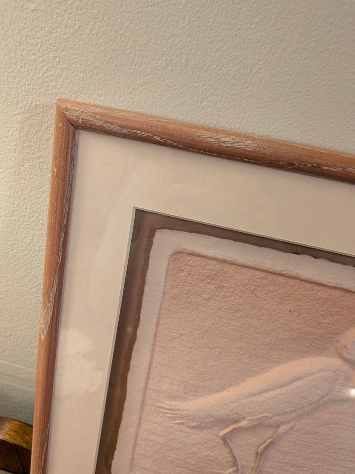 Framed and Matted Egret Caste Paper Print Wall Art Signed | eBay