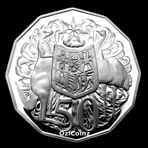 1983 Australian Coat of Arms 50 Cent PROOF Coin (ac) FREE TRACKING ...