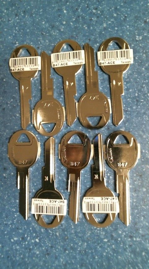 Ace B47 Key Blanks, Bag of 10 Keys, FREE SHIPPING | eBay