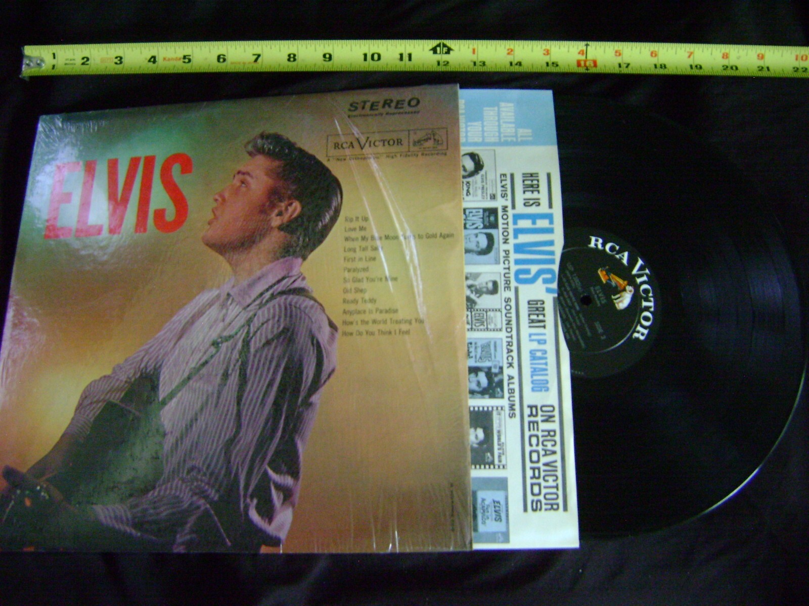 Elvis Presley "Elvis" First Pressing RCA Victor 1956 RCA LPM 1382 in ...