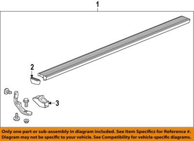 GM OEM 19-23 Sierra 1500 Cab Running Board-Step Bar Assy 84017115 | eBay