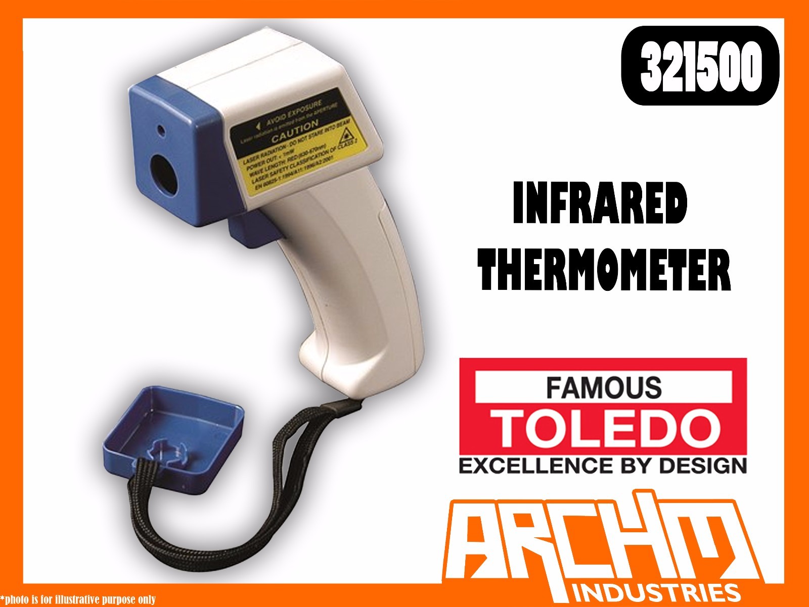 TOLEDO 321500 - INFRARED THERMOMETER - PORTABLE POINT & SHOOT ...
