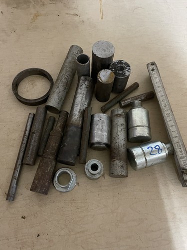 Konvolut Rundeisen Rundstahl Rund Material Rohr 10 15 20 30 40 50 60 80 ...