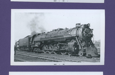 Northern Plains NP 4-8-4 Steam Locomotive #2672 - Vintage B&W Railroad ...