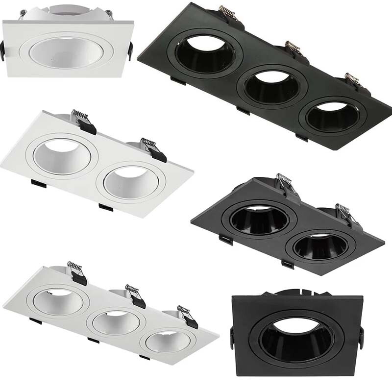 Rectangular Recessed Lighting Fixtures Commercial Architectural LED