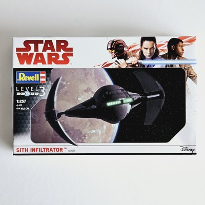 Revell 03612 1:257 Scale Star Wars Sith Infiltrator Model Kit - Box ...
