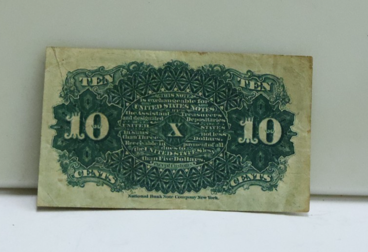 1863 10 Cents US Fractional Currency Civil War Era Note Fr. 1258 XF | eBay