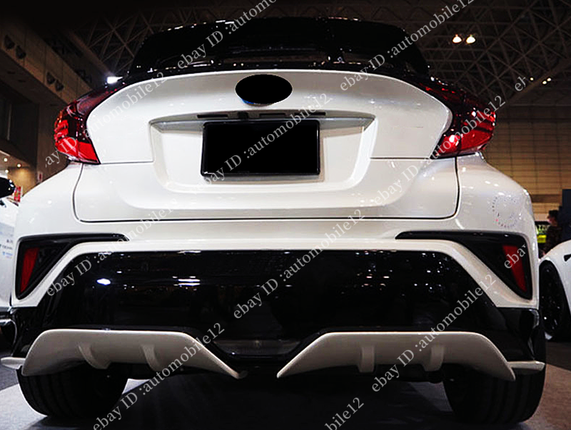 Unpainted Rear Bumper Lip Diffuser Spoiler Cover For Toyota C-HR CHR ...