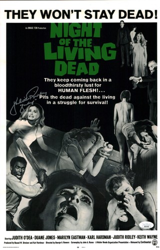 Judith Ridley Night of the Living Dead 11x17 Mini Poster Signed JSA ...