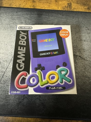 Nintendo Gameboy Color Grape Purple GBC CGB-001 Handheld Game Console ...