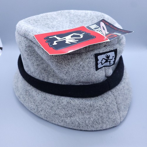 Shred Alert Gray Polartec Fleece Bucket Beanie NEW Womens Unisex ...