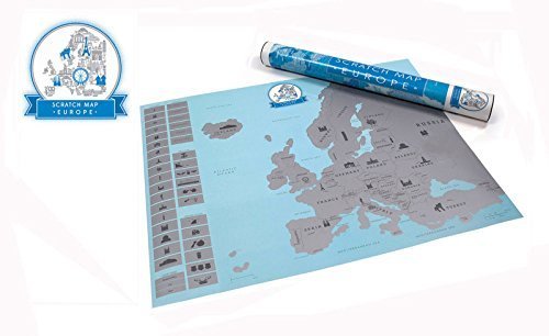 Deluxe European Scratch Map Scratch Map Europe Edition/European Map of ...
