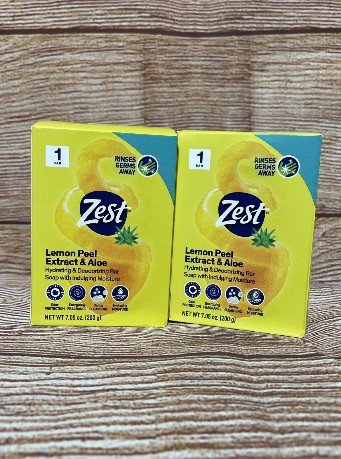 Zest Lemon Peel Extract & Aloe Hydrating & Deodorizing Bar Soap 7.02oz ...