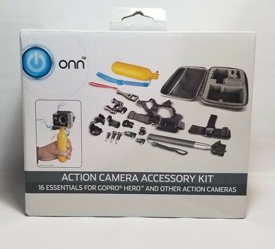16-Piece Action Camera Accessory Kit Selfie Stick Float Grip ONA18CA003 ...