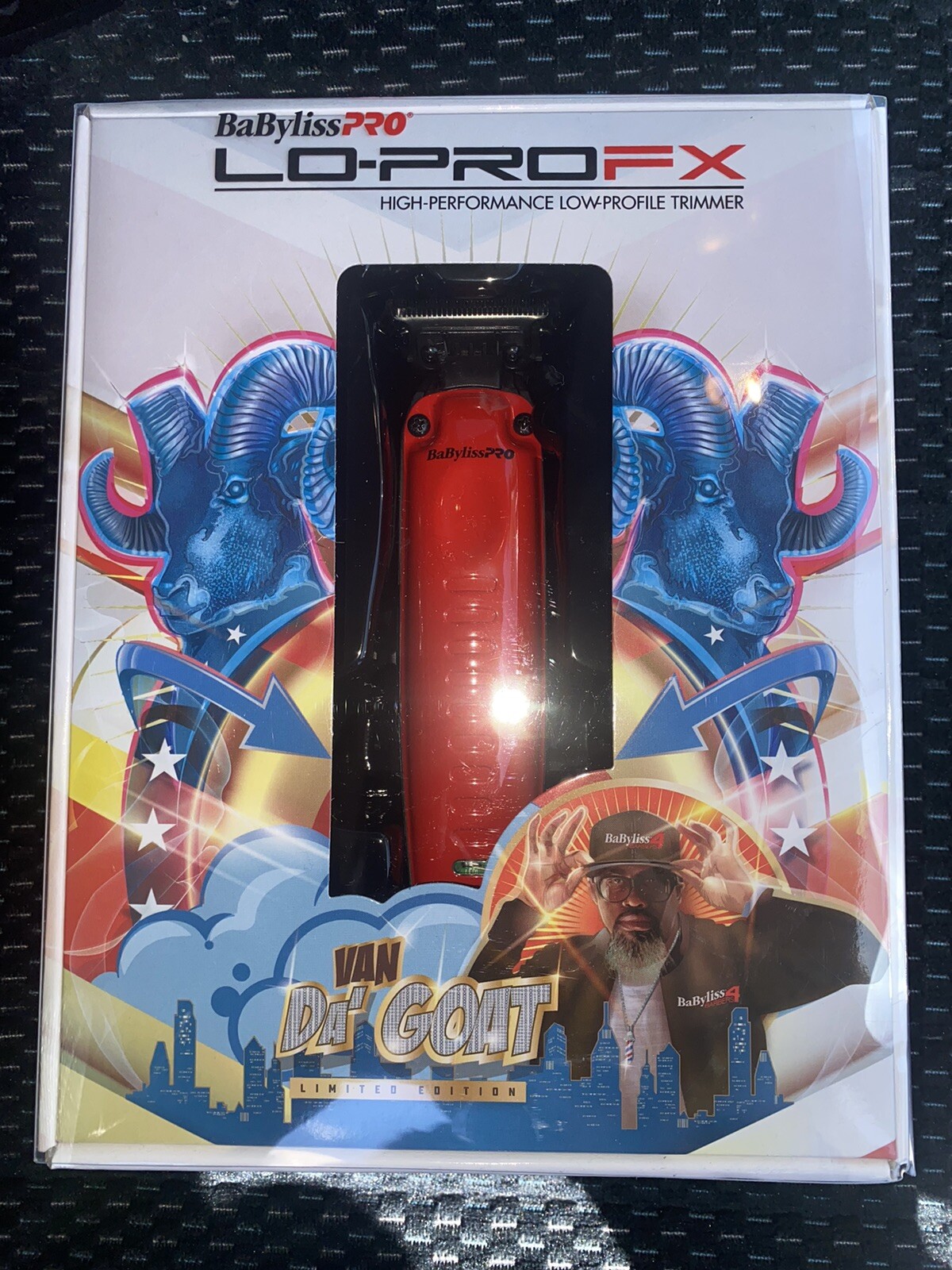 BaByliss PRO Red Black LO PRO FX Cordless Trimmer Limited Edition ...