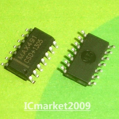 10 PCS MAX491CSD SOP-14 MAX491 Slew-Rate-Limited RS-485/RS-422 ...