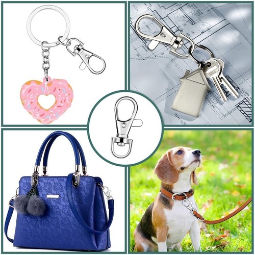 100Pcs DIY Keychain Kit with Hooks for Key Ring for DIY Keychain Lan | eBay