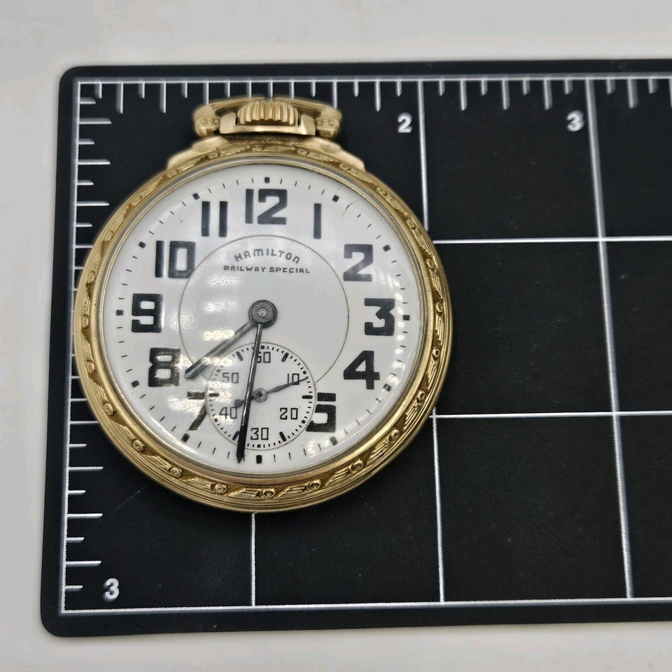 1944 Hamilton 992B Railroad Pocket Watch – 16s, 21J, Lever-Set, 10K ...