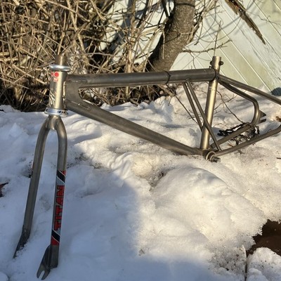 Titan cruiser Frame and Fork BMX Bike - Old School titanium 80’s expert ...