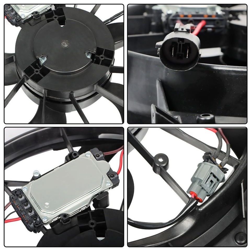 Radiator Cooling Fan Assembly For Ford Fusion Lincoln MKZ Mercury Milan ...