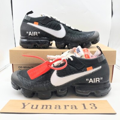 Off-White × Nike Air Vapormax The Ten Black AA3831-001 Men's Off-White × Nike Air Vapormax The Ten Black AA3831-001 Men's