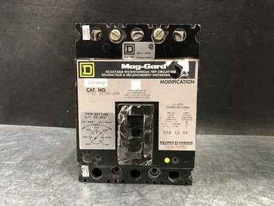 SQUARE D 100 Amp 3 Pole Circuit Breaker FAL36100-18M | eBay