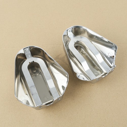 Chrome Bar & Shield Rear Axle Covers Fit For Harley Softail FLSTC FLSTN ...