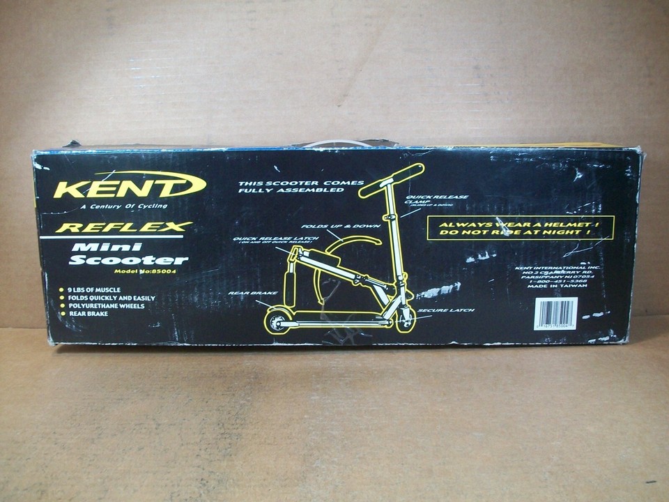 Kent - Reflex Mini-Scooter ~ Folding ~ NOS In Box ~ Vintage ~ Razor ...