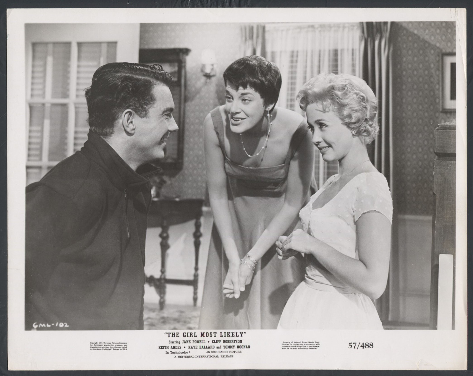 @Col The Girl Most Likely ’57 CLIFF ROBERTSON KAYE BALLARD JANE POWELL ...