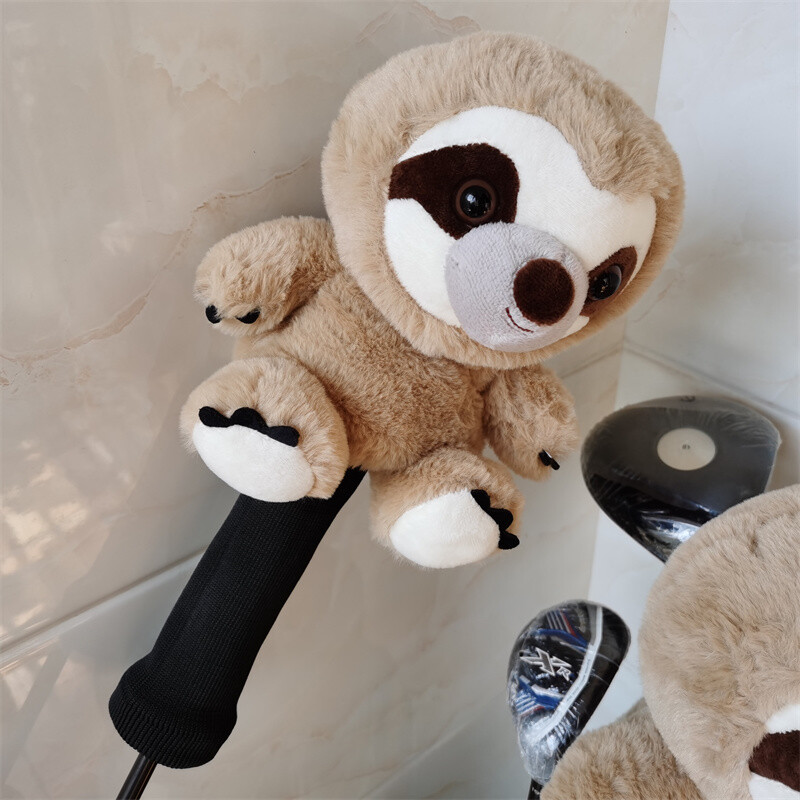 Sloth Golf Wood Headcover Fit Driver Fairway Woods Club Plush Head ...