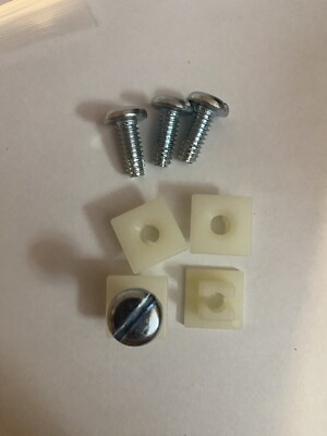 Ford GM Chrysler AMC License Plate Screws Nylon Nut Inserts | eBay