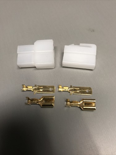 1 PAIR T-Type 2 Pin DC Power Connector Plug for ICOM,YAESU,KENWOOD ...