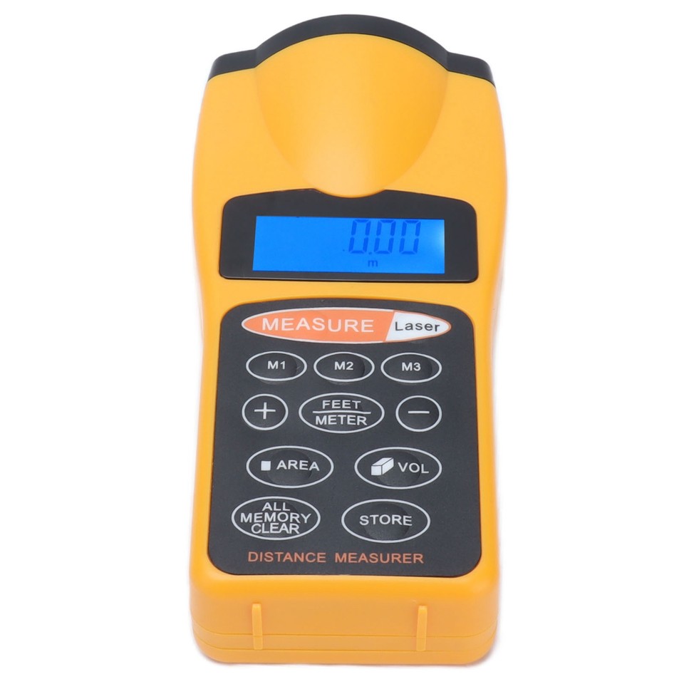 Distance Measure Meter Handheld Ultrasonic Meter Laser Range Finder ...