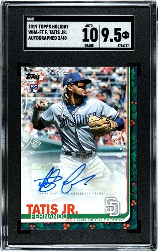 2019 Topps Holiday Fernando Tatis Jr. Autograph /48 SGC 9.5 w/10 AUTO ...