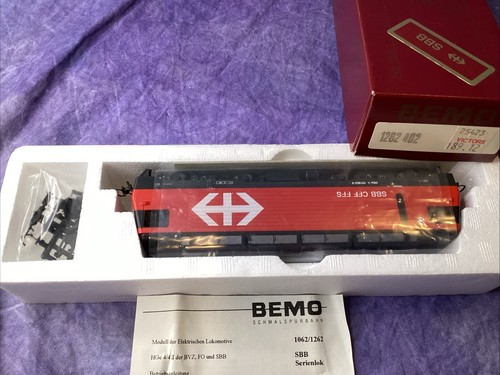 BEMO HOm HOe 1262 / 402 RhB GFM 4/4 SBB Serienluk ELECTRIC LOCO BOXED ...