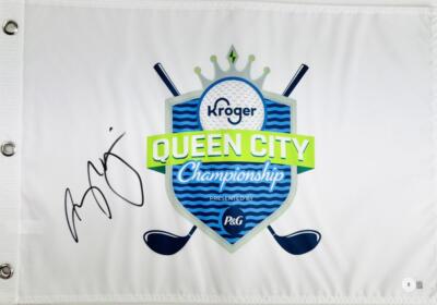 RUONING YIN SIGNED KROGER QUEEN CITY CHAMPIONSHIP FLAG 2024 AUTOGRAPH ...
