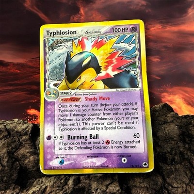 2006 Pokemon EX Dragon Frontiers Typhlosion Delta Species Reverse Holo ...