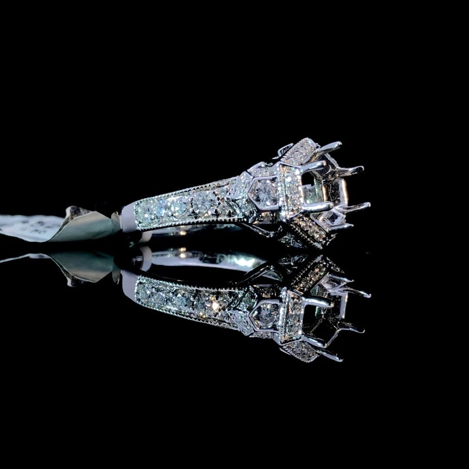 .50 ctw diamond semi mount | eBay