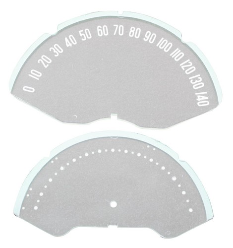 1953 1954 1955 1956 1957 Corvette Dash Speedometer Lens 2 Piece Made in ...