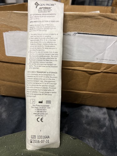 (10) HOLOGIC APTIMA URINE SPECIMEN COLLECTION KIT | eBay