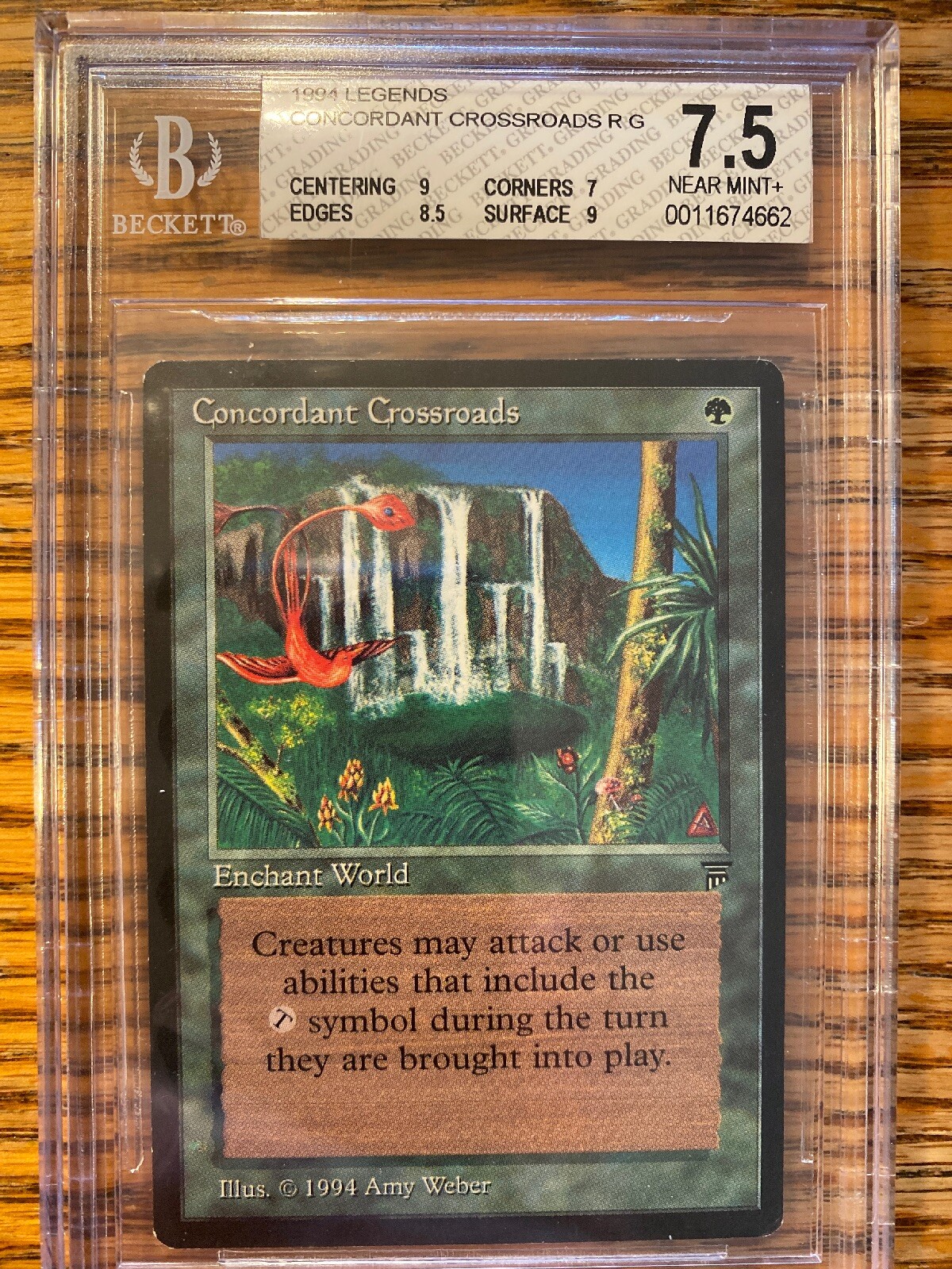 Concordant Crossroads Legends BGS “7.5” 9/8.5/7/9 NM+ MTG (RG) 4662 ...