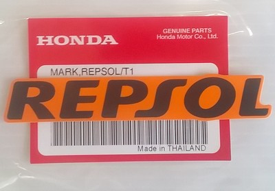 1 x HONDA REPSOL STICKERS DECALS 90mm ORANGE / BLACK 100% GENUINE | eBay