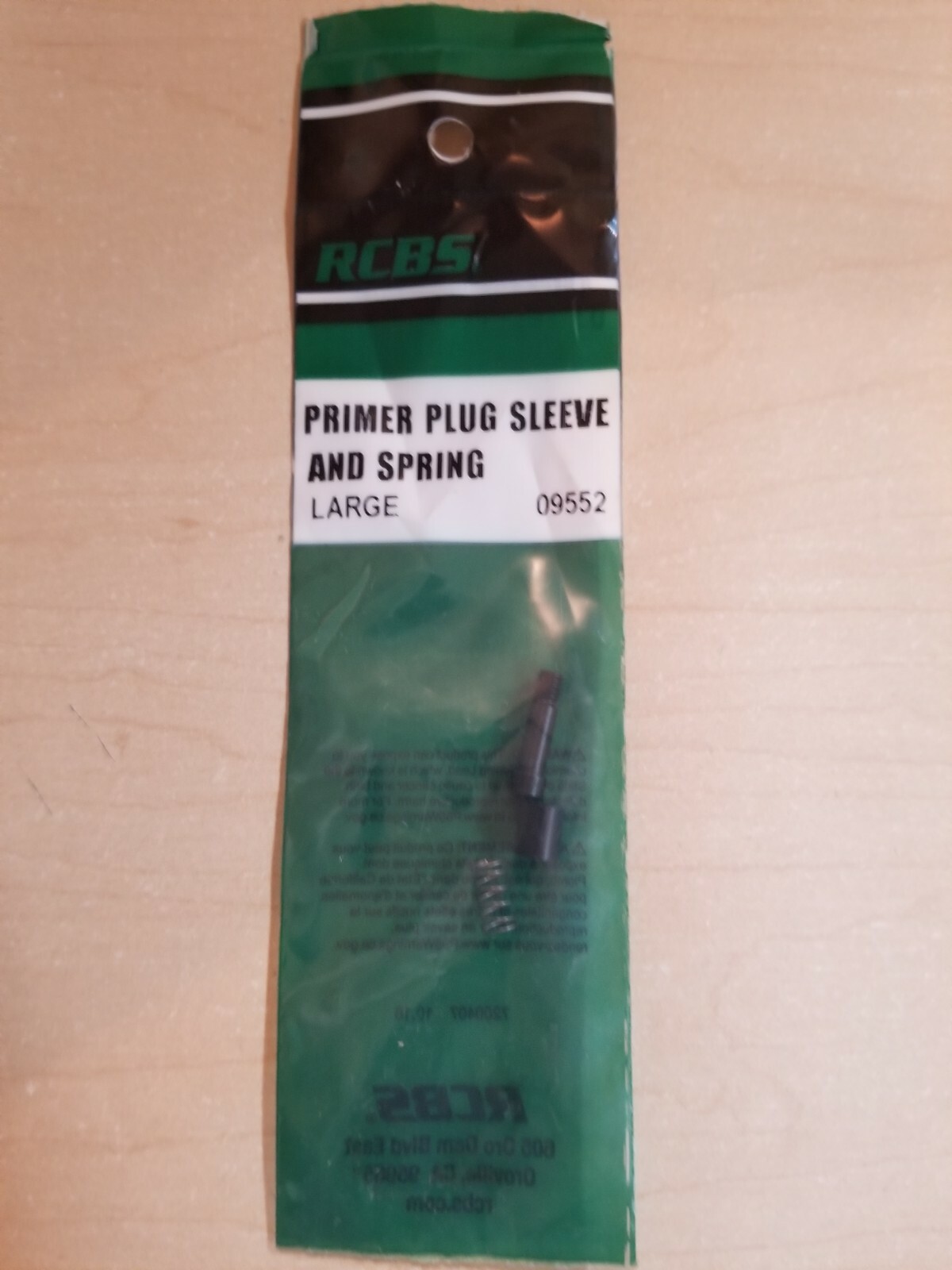 RCBS Primer Plug, Sleeve and Spring, Large, mpn #9552, NIP | eBay