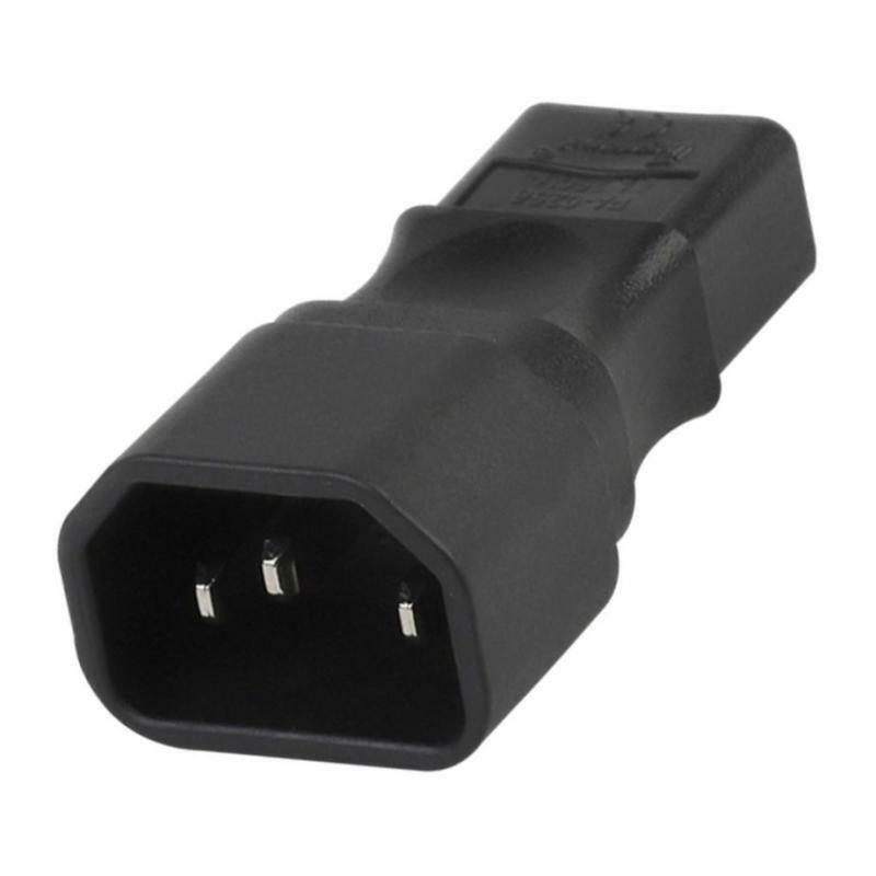 IEC 320 C14 3pin Male Plug to C9 Female Connecter Adapter For PDU ...