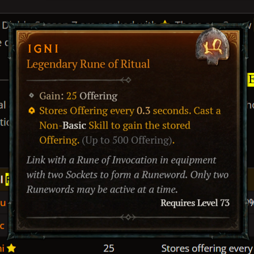 🔥DIABLO 4 - IGNI Rune - Softcore - Seasonal Or Eternal - Vessel of ...